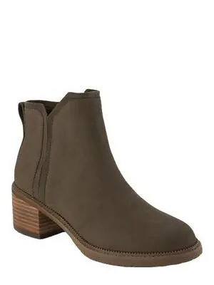Toms Hailey Water Resistant Leather Bootie - Green