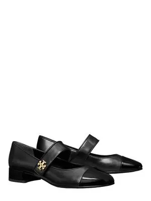 Tory Burch Cap Toe Mary Jane Pump - Perfect Black/perfect Black