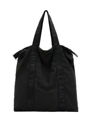 ALLSAINTS Afan Recycled Nylon Tote - Black
