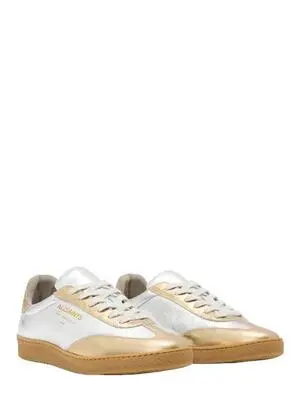 ALLSAINTS AllSaints Thelma Metallic Sneakers Silver/gold