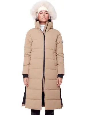 ALPINE NORTH Kluane Vegan Down Ultra Long Winter Parka Camel