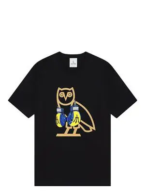 OVO Barbados Boxing Gloves Og Owl T-shirt - Black