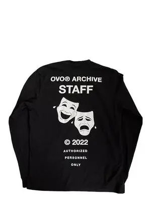OVO Archive Staff Exclusive Long Sleeve T-shirt - Black