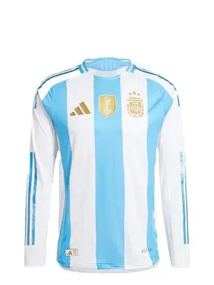 Adidas Argentina 24 Home Authentic Long Sleeve Jersey - White/blue Burst