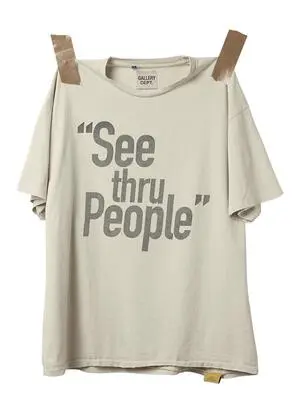 GALLERY DEPT. See Thru People Tee Shirt - Archival White