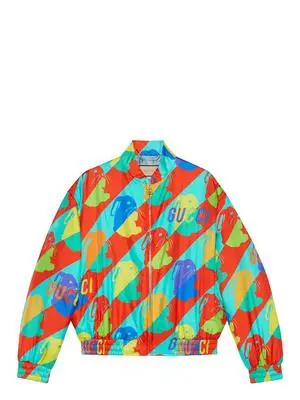 Gucci Printed Twill Zip Jacket - Multicolor