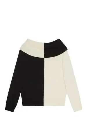 GUCCI Chunky Wool Bicolor Sweater