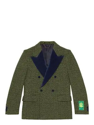Gucci Double-breasted Blazer - Green