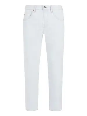 Gucci Cropped Tapered Jeans - Light Blue