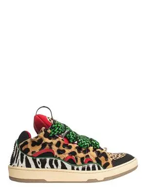 LANVIN Curb Sneakers Leopard