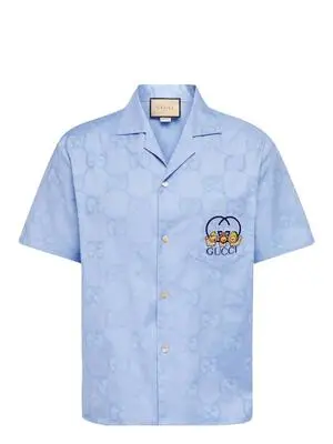 Gucci Kawaii Aloha Logo Shirt - Blue
