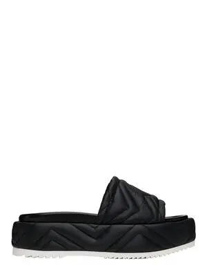 Gucci Quilted Angelina Platform 55 Mm Sandal - Black