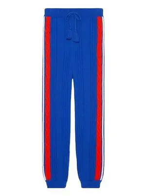 Gucci X Adidas Knit Pants - Blue/red/white