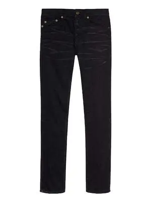 Saint Laurent Skinny Low Waist Jeans - Black