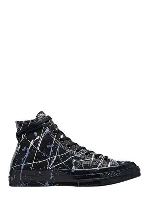 CONVERSE Chuck Taylor All Star 70 Hi Paint Splatter Sneakers - Black/egret/thunder Daze Blue