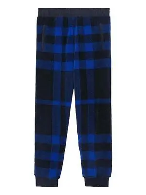 Burberry Check Jogging Pants - Deep Royal Blue