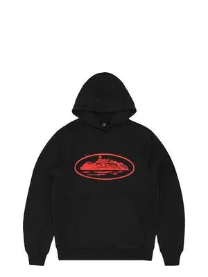 CORTEIZ Alcatraz V2 Hoodie - Black/red