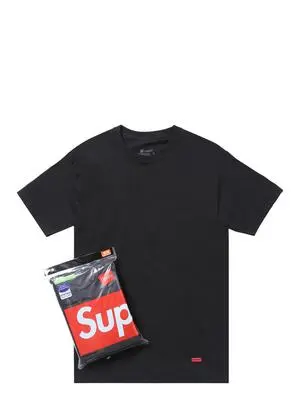Supreme X Hanes Tagless Tees - Black