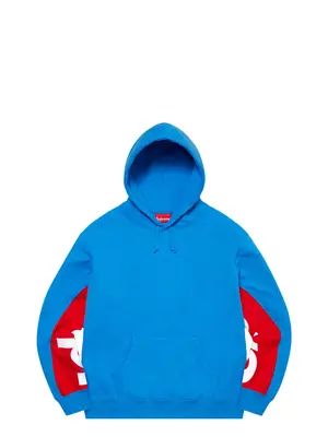 Supreme Cropped Panels Hooded Sweatshirt - Blue