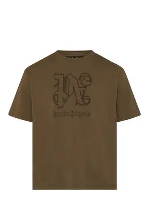 Palm Angels Monogram Statement Tee - Black