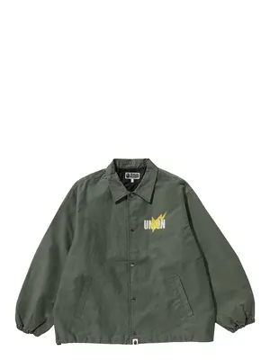 A BATHING APE X Union Pigment Dyed Coach Jacket - Green