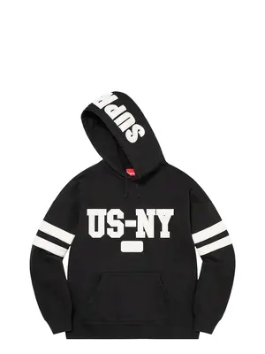 Supreme Us-ny Hooded Sweatshirt - Black
