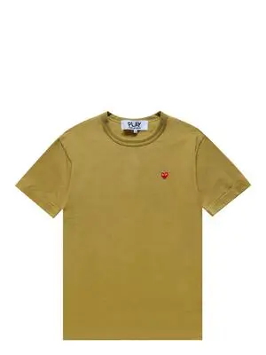 Play Comme Des Garcon Small Heart Tee - Green
