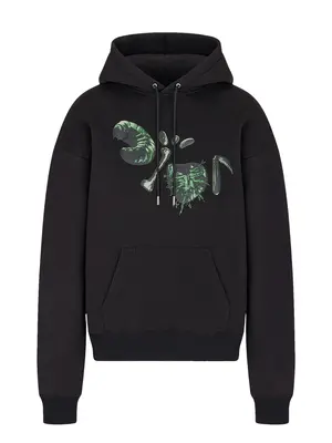 Dior X Cactus Jack Oversized Hooded Sweatshirt - Black