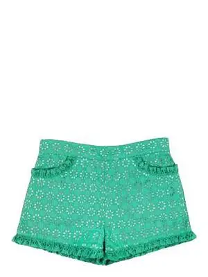 Busy Bees Phoebe Pocket Shorts - Green Eyelet