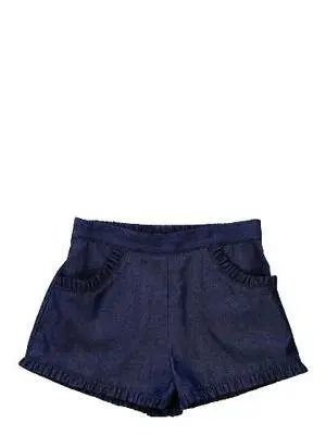 Busy Bees Phoebe Pocket Shorts - Indigo Denim Chambray
