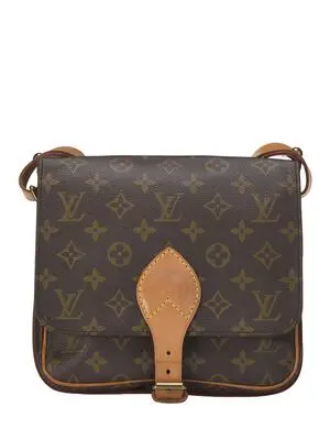 LOUIS VUITTON Monogram Canvas Cartouchiere Bag - Brown