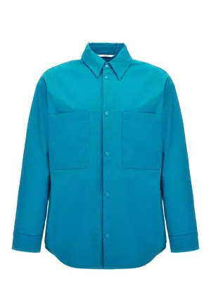 Valentino Garavani Nylon Shirt Jacket - Light Blue