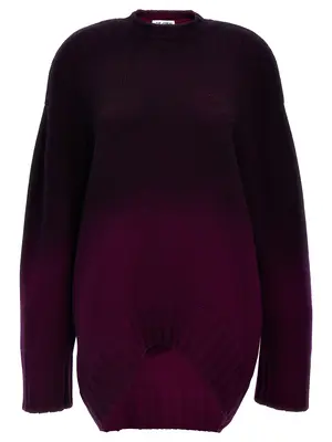 Attico Oversized Knit Dress - Purple