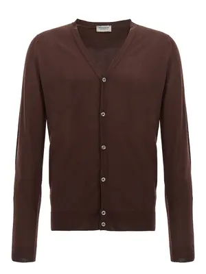 John Smedley Petworth' Cardigan - Brown