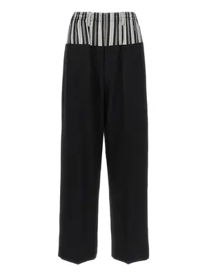 Fendi Basque Trompe L'oeil Pants - Black