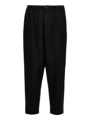 Marni Tropical Wool Crop Trousers - Black