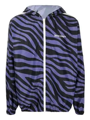 Palm Angels Zebra Print Windbreaker - Purple