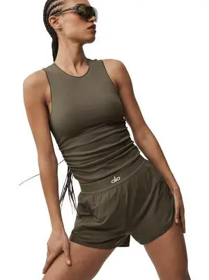 Alo Yoga Ribbed Tank Top - Olive Tree