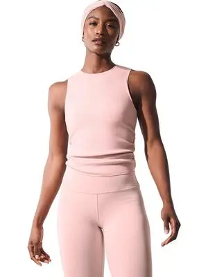 Alo Yoga Ribbed Tank Top - Pink Quartz