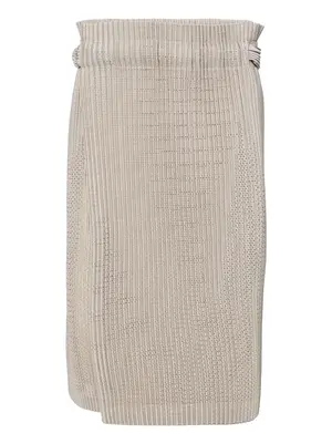 Issey Miyake Light Mesh Pleated Skirt - Grey