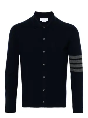 Thom Browne 4-bar Stripe Cashmere Cardigan - Blue