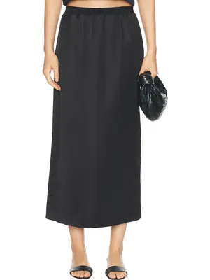 Wardrobe.NYC Slip Skirt - Black