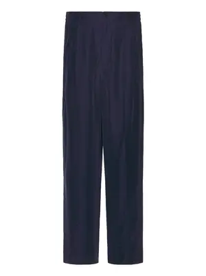 Simkhai Clyde Cinch Waist Pleated Trouser - Midnight