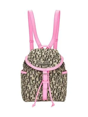 Acne Studios Mini Monogram Backpack - Beige & Pink