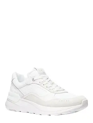 Michael Kors Trevor Mixed-media Trainer White