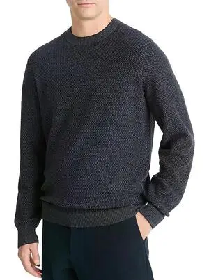 Vince Geo Jacquard Sweater - Coastal/heather Gray