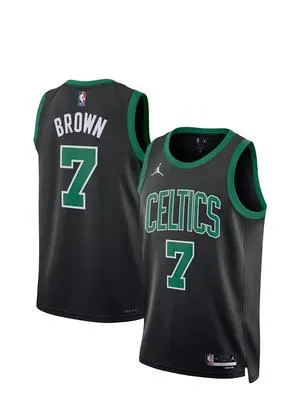 JORDAN BRAND Jaylen Brown Boston Celtics Statement Edition Swingman Jersey - Black