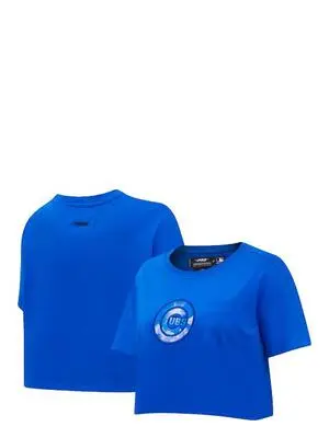 PRO STANDARD Chicago Cubs Painted Sky Boxy Cropped T-shirt - Royal