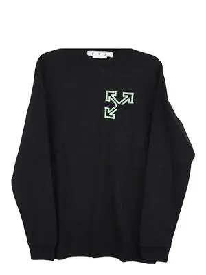 Off-White Tape Arrows Pkt Skate Long Sleeve T-shirt - Black