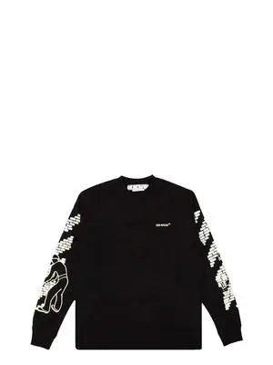 Off-White Off Bricks Skate Long Sleeve T-shirt - Black/white